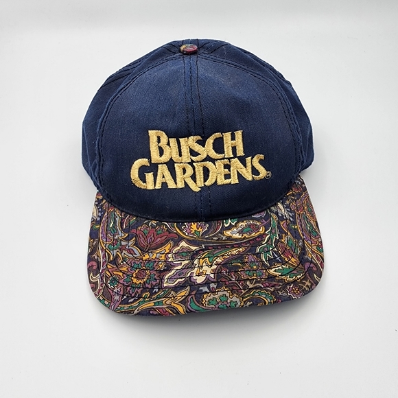Accessories | Rare Vintage Busch Gardens 9s Hat Cap Snapback Paisley ...